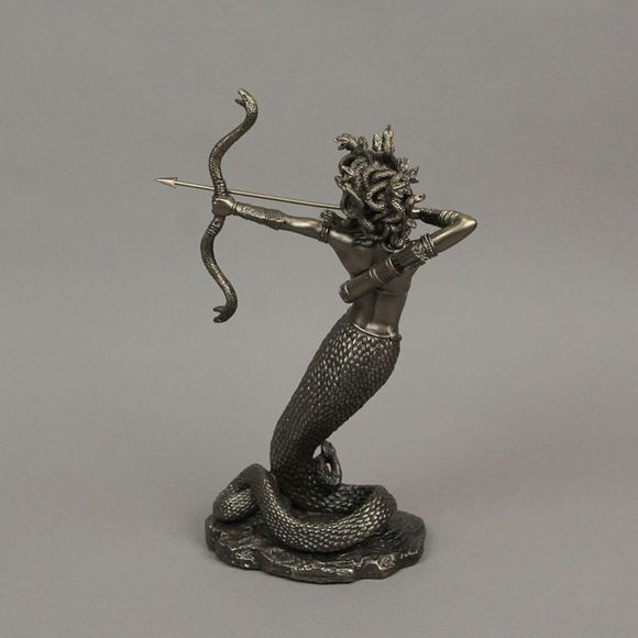 Veronese Design | Art | Bronze Finish Greek Gorgon Medusa With Double ...